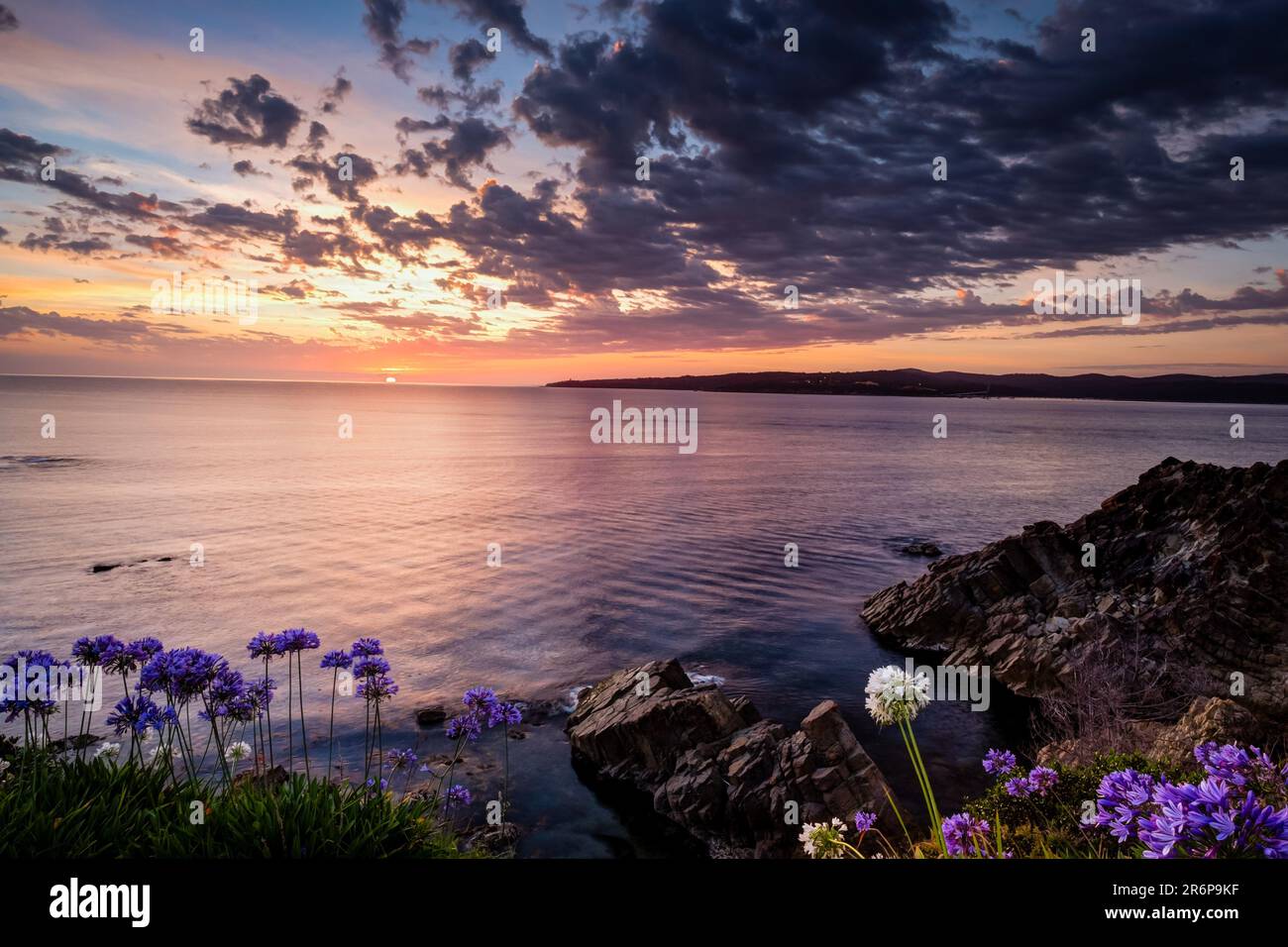 Coastline of Eden in Australia Stock Photo - Alamy