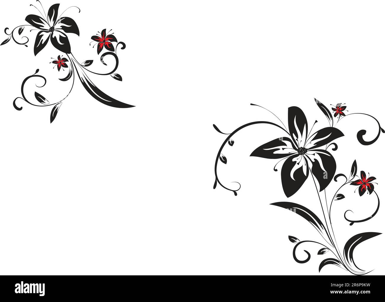 Decorative floral ornament Cut Out Stock Images & Pictures - Alamy