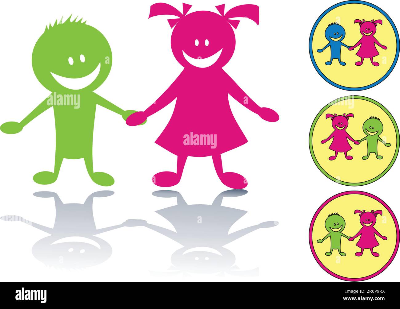 Happy small kid boy Stock Vector Images - Alamy