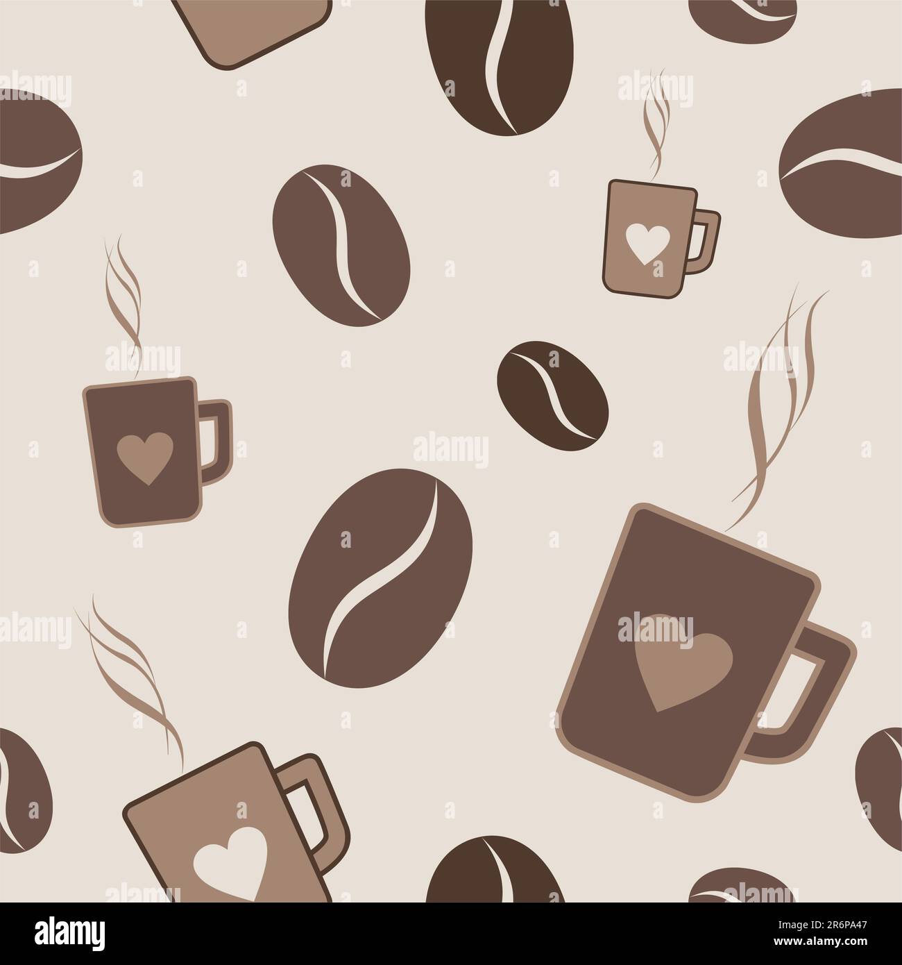 Coffee cups beans pot Stock Vector Images - Alamy