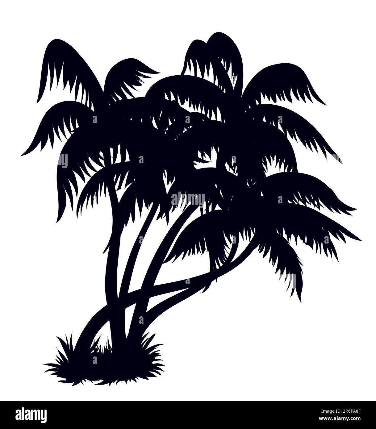 Line of trees at beach Cut Out Stock Images & Pictures - Alamy