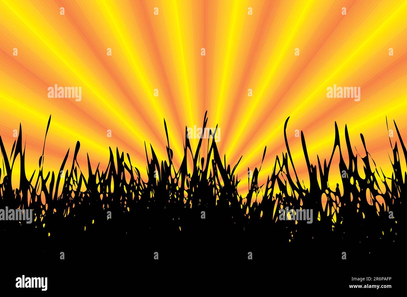 hot summer background (vector illustration Stock Vector Image & Art - Alamy