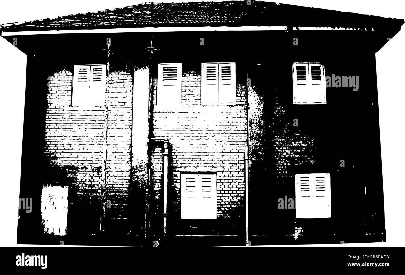 Building silhouette - Grunge styled urban background Stock Vector Image ...