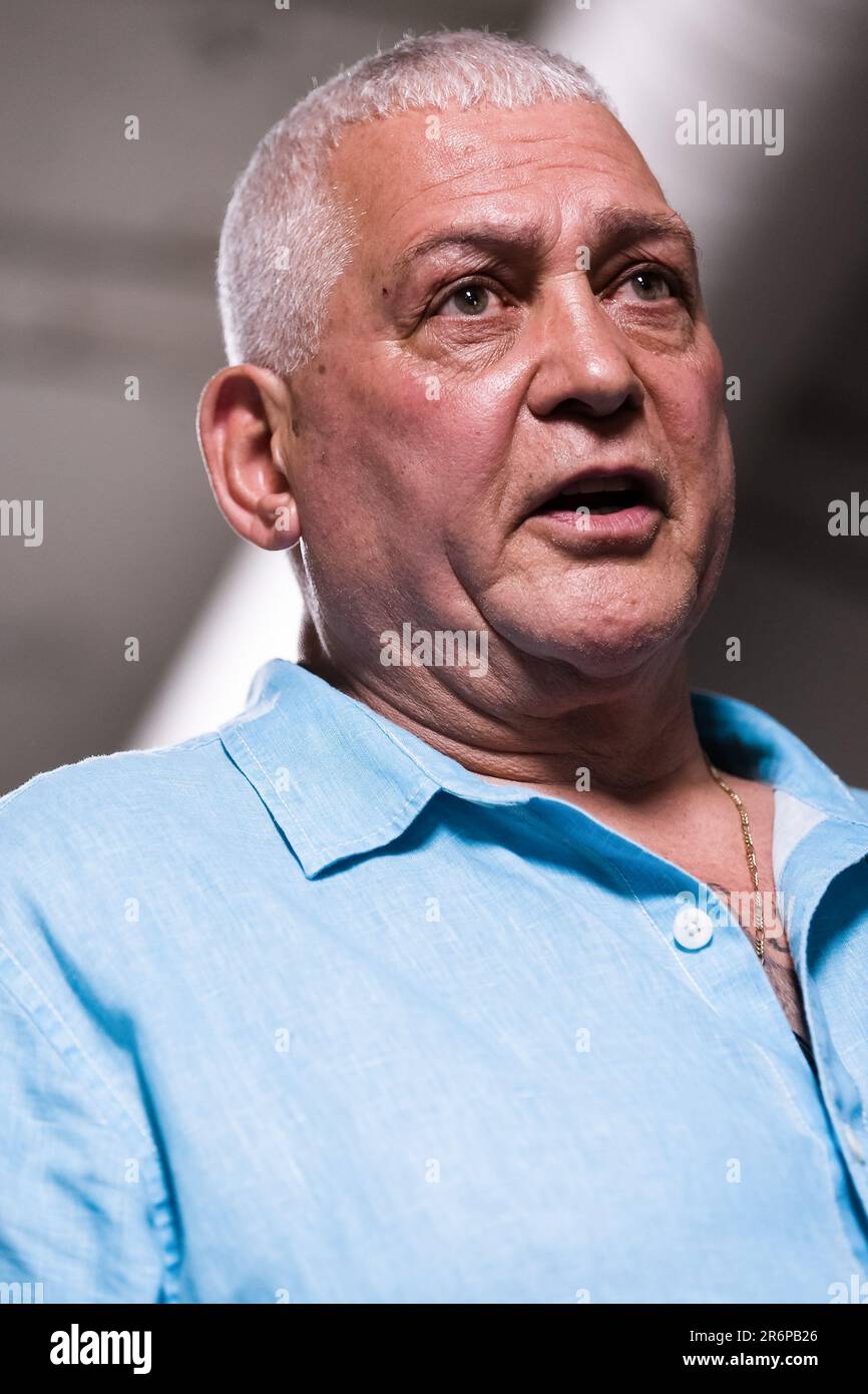 MELBOURNE, AUSTRALIA - DECEMBER 18: Mick Gatto speaks to the press ...