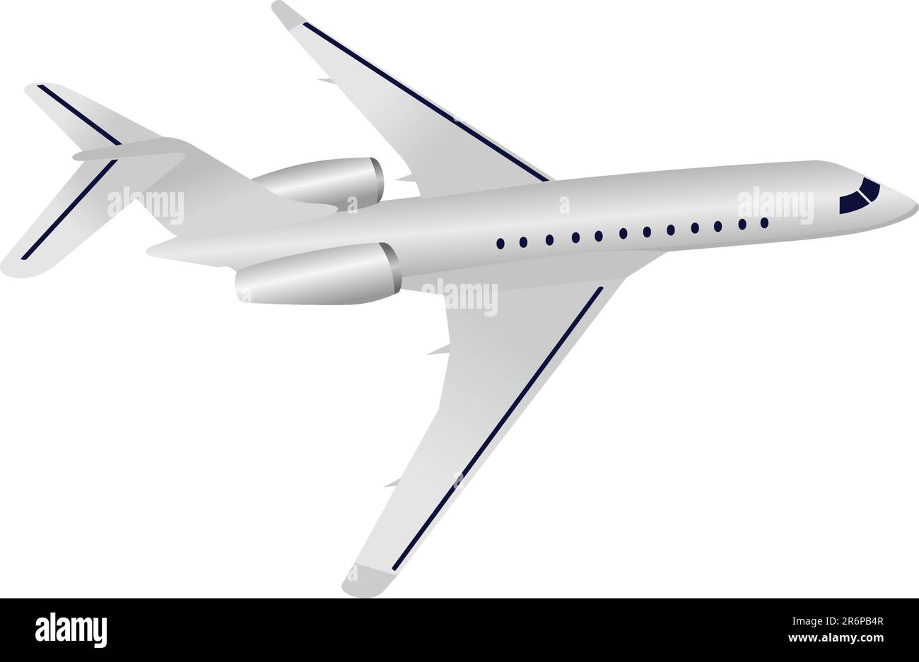 Realistic illustration aircraft - vector Stock Vector Image & Art - Alamy