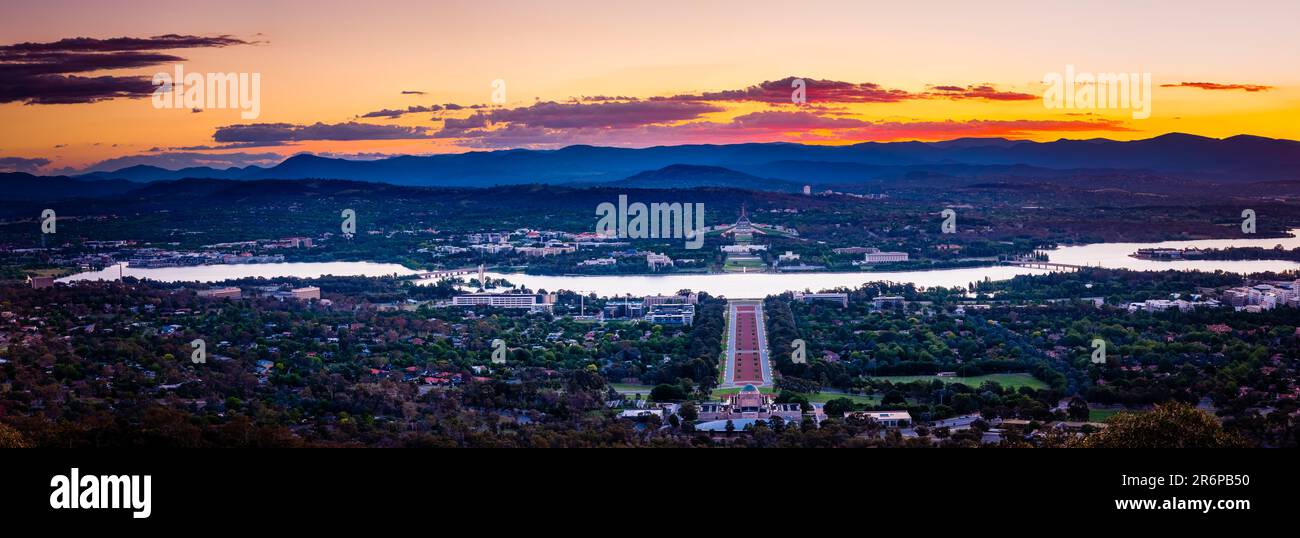 Parliament house canberra sunset hi-res stock photography and images ...