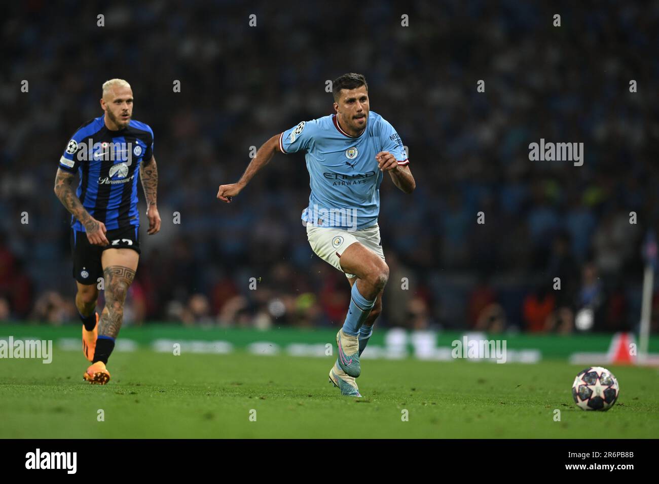 Istanbul, Turkey. 10th June 2023. Rodri Rodrigo Hernandez Cascante (Manchester City)Federico ...