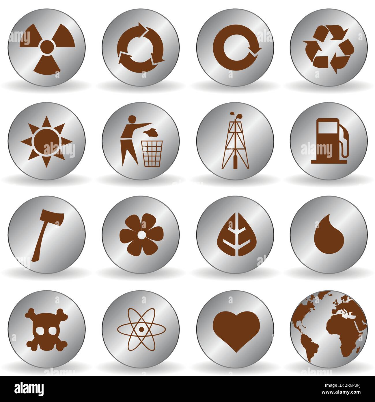 vector collection of environmental icons Stock Vector Image & Art - Alamy