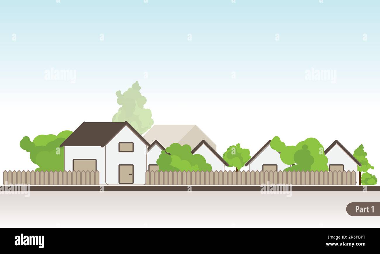 This is the first part of a great panorama illustration about an ideal ...