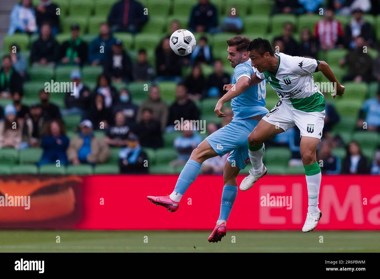 MELBOURNE, AUSTRALIA - JANUARY 16: Tomoki Imai of Western United during ...