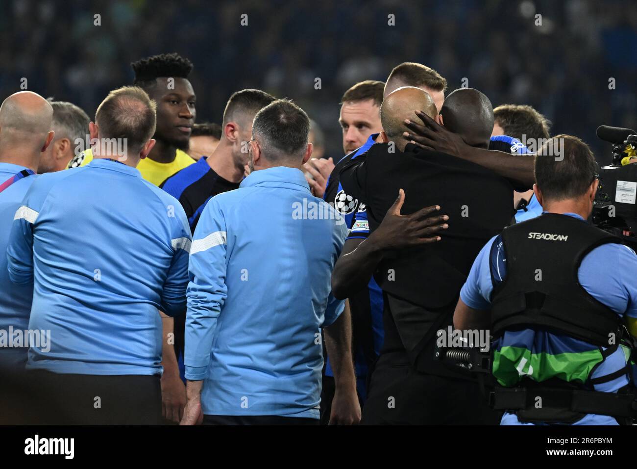 Istanbul, Turkey. 10th June 2023. Romelu Lukaku (Inter)Josep Guardiola ...