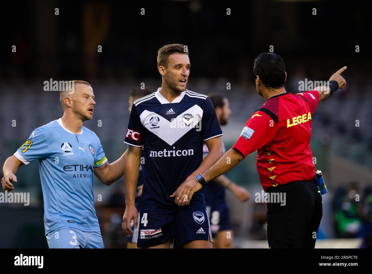 MELBOURNE, AUSTRALIA - MARCH 6: Nick Ansell of Melbourne Victory is ...