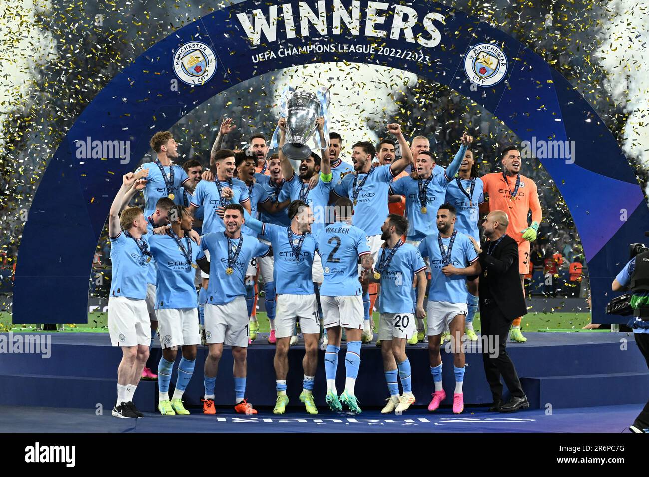 Istanbul, Turkey. 10th June 2023. Final joy with a Trophy (Manchester ...