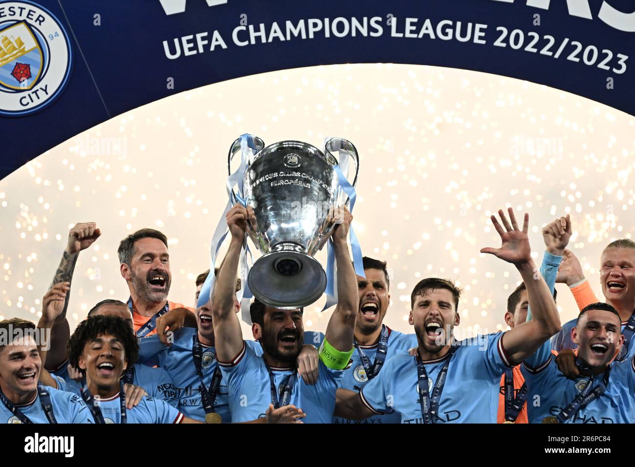 Istanbul, Turkey. 10th June 2023. Final joy with a Trophy (Manchester ...