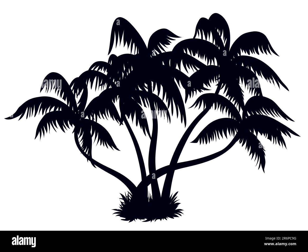 Line of trees at beach Cut Out Stock Images & Pictures - Alamy