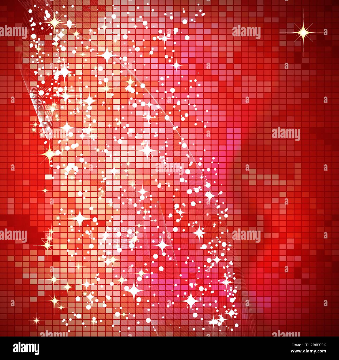 Red mosaic background - vector illustration Stock Vector Image & Art ...