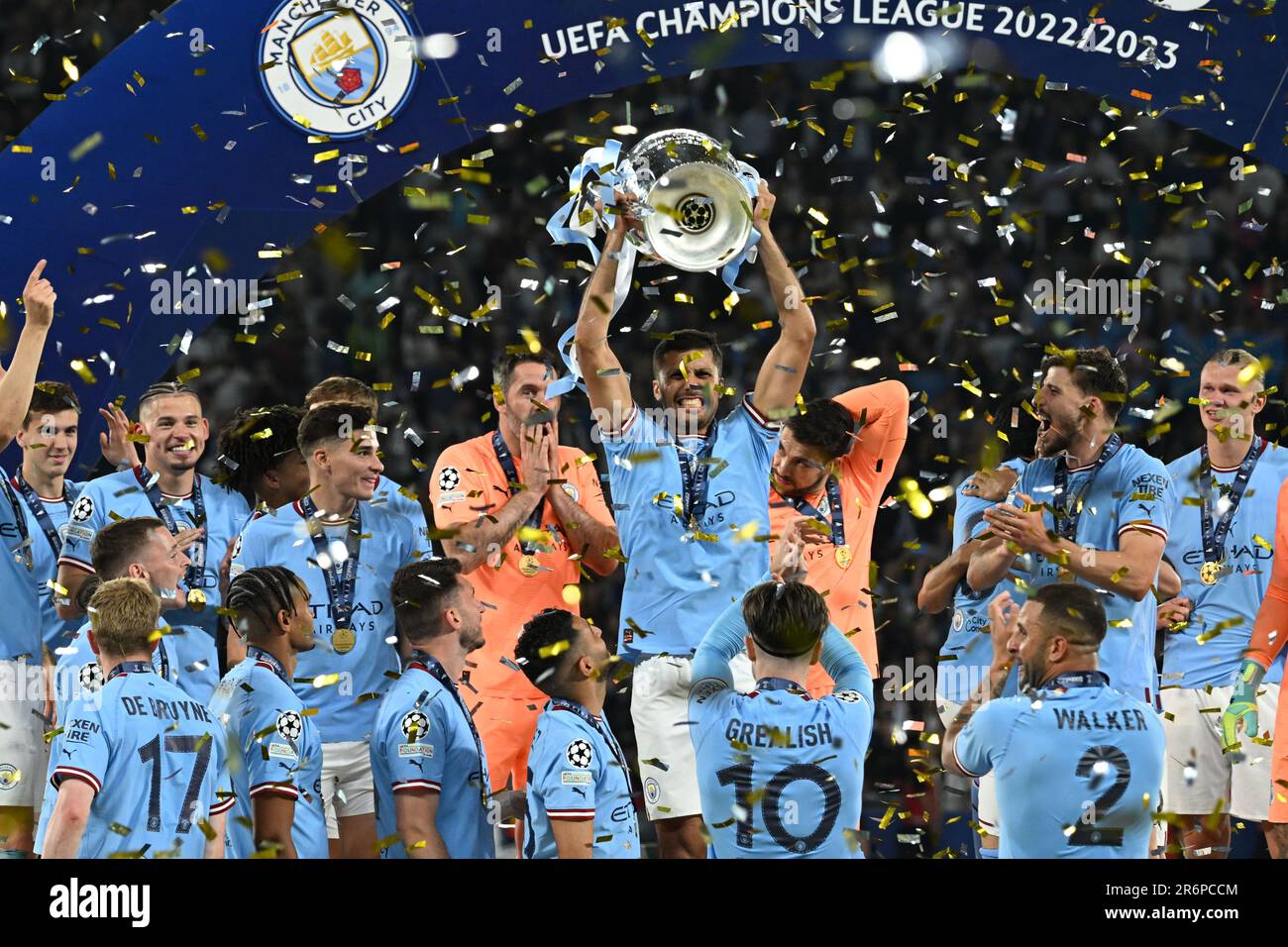 Istanbul, Turkey. 10th June 2023. Final joy with a Trophy (Manchester ...