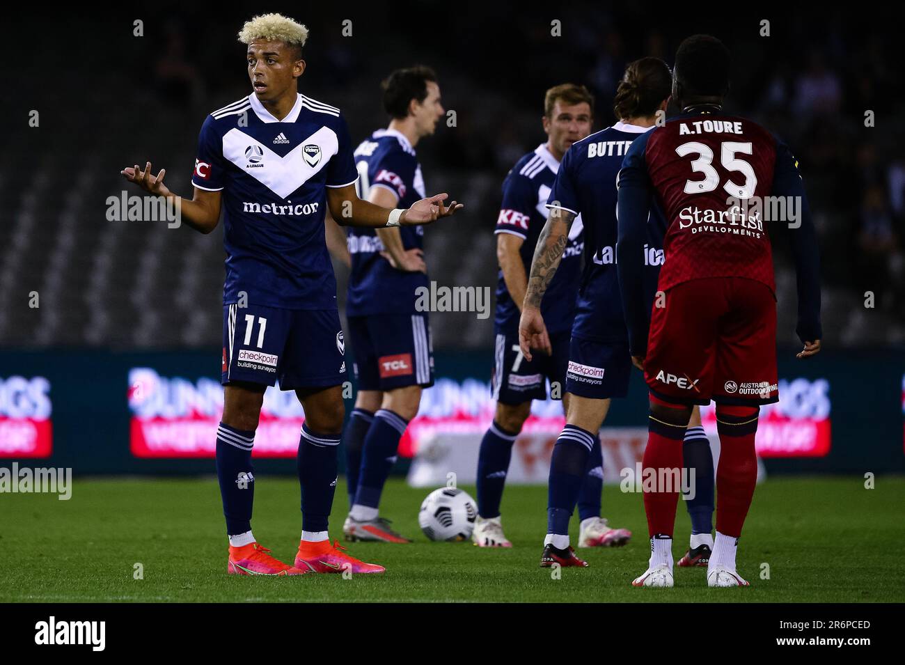MELBOURNE, AUSTRALIA - MARCH 13: Ben Folami of Melbourne Victory during ...