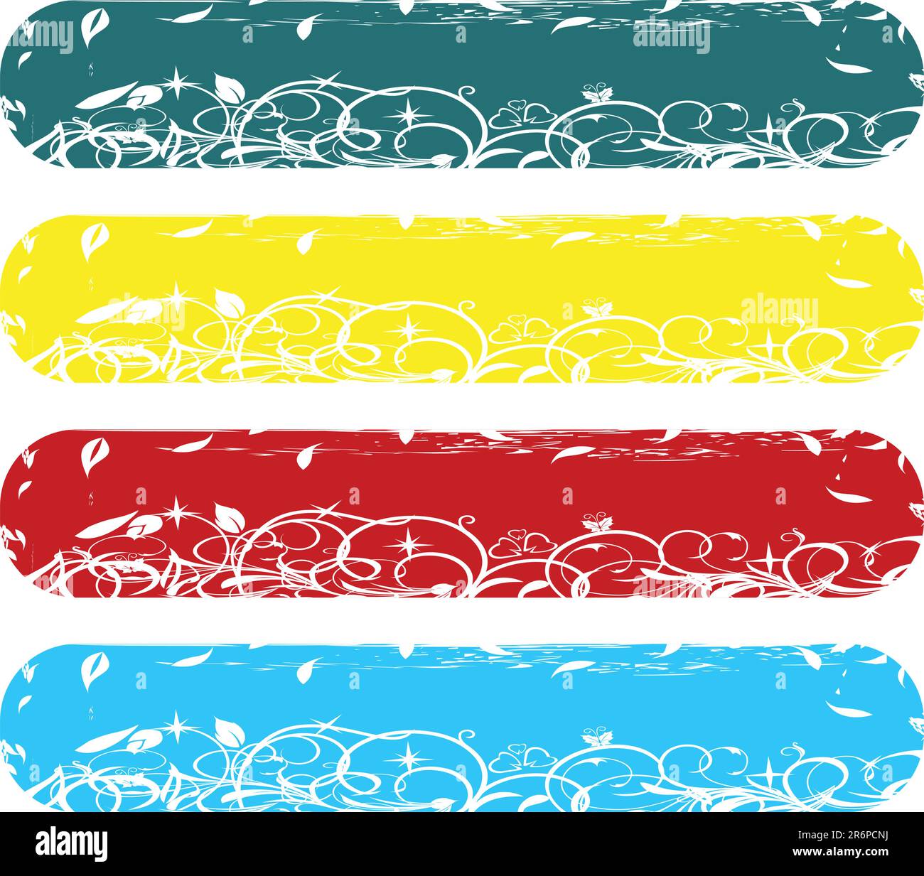 Set of colored grunge banners. vector Stock Vector Image & Art - Alamy