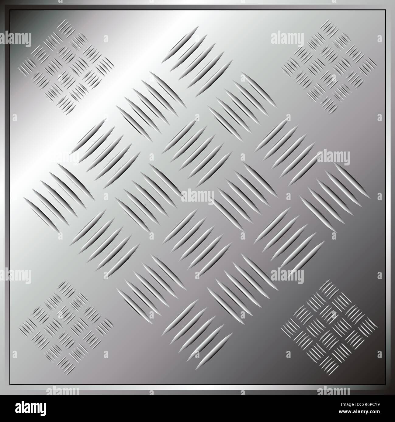 Chrome silver tile simulating industrial floor pattern Stock Vector ... Chrome silver tile simulating industrial floor pattern Stock Vector ...