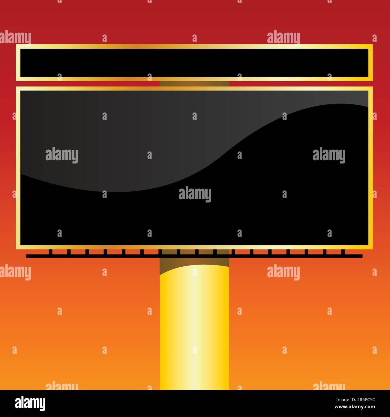 vector illustration of an outdoor billboard Stock Vector Image & Art ...