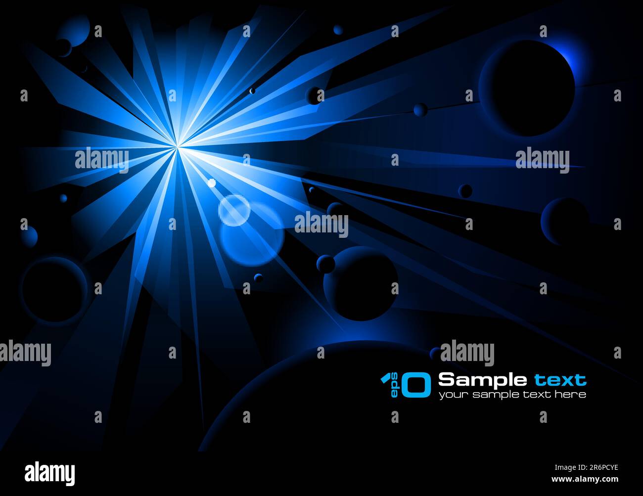 Big blue Starburst. Vector illustration Stock Vector Image & Art - Alamy