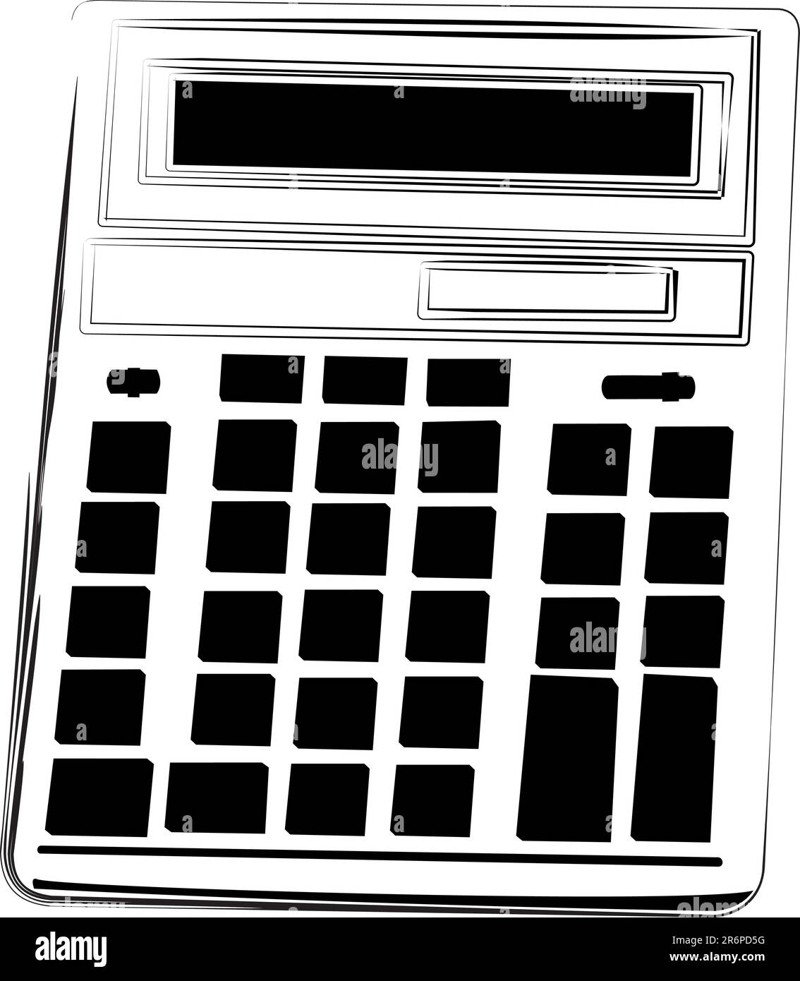 Cartoon illustration calculator - vector Stock Vector Image & Art - Alamy