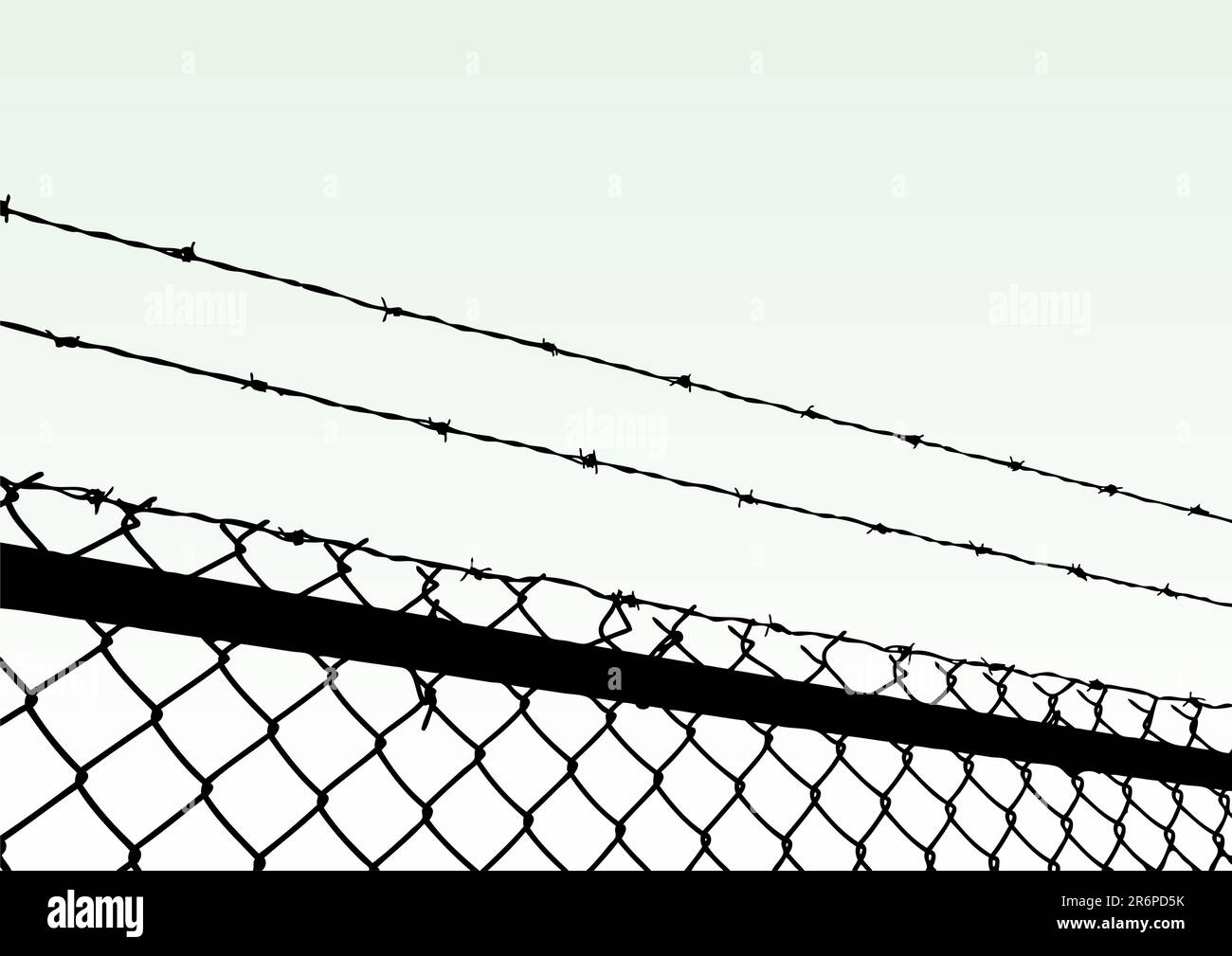 vector illustration of a barbed wire Stock Vector Image & Art - Alamy