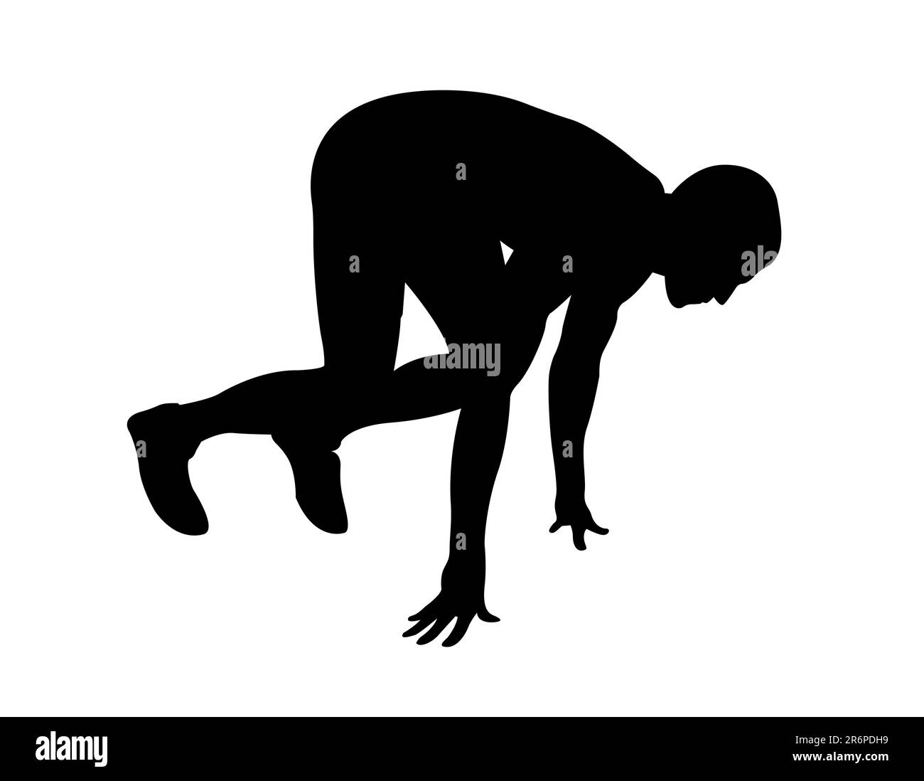 Sprint pose Cut Out Stock Images & Pictures - Alamy