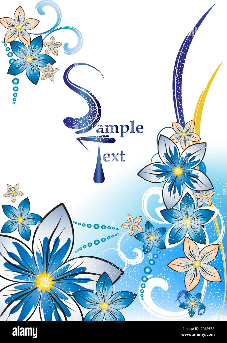 vector fantasy flower illustration Stock Vector Image & Art - Alamy