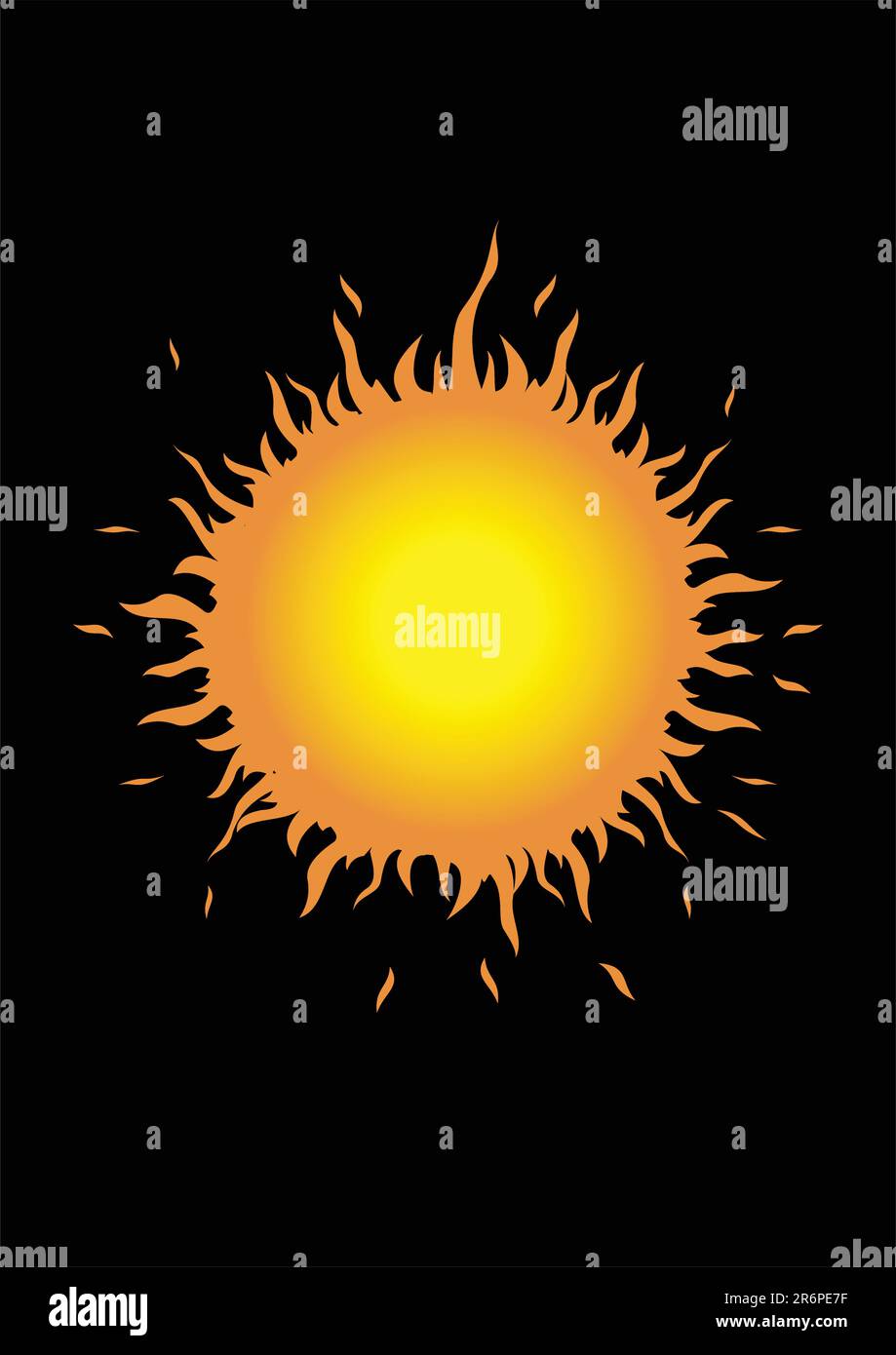 Fiery orange Stock Vector Images - Alamy