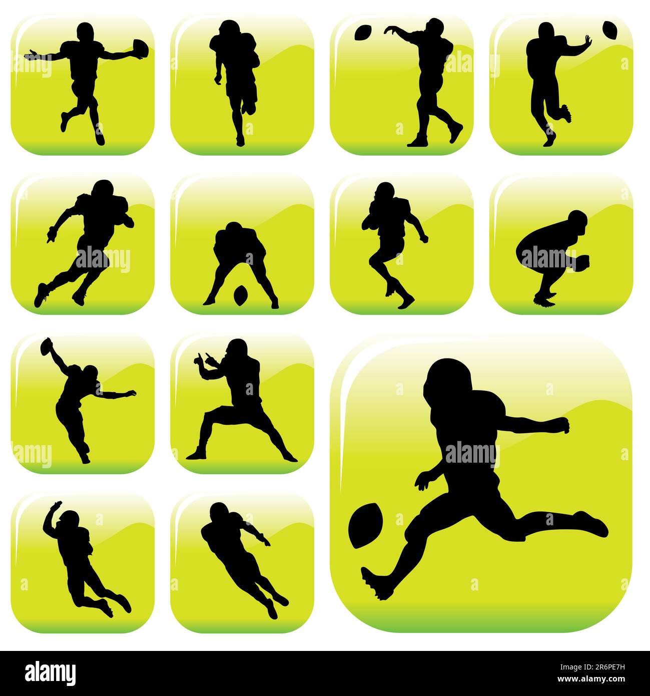 vector set of a football players Stock Vector Image & Art - Alamy