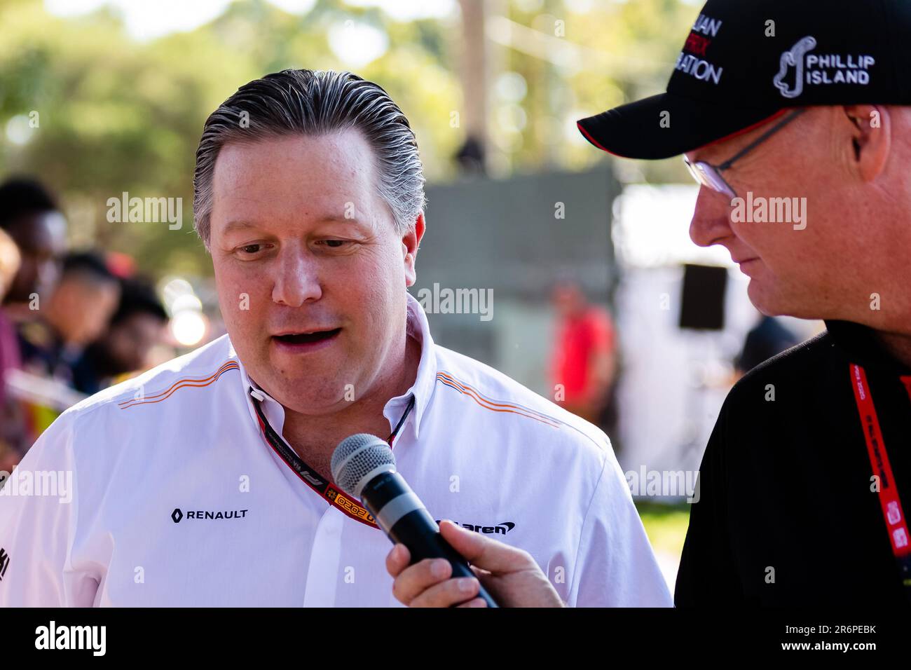 MELBOURNE, AUSTRALIA - MARCH 12: McLaren Boss Zac Brown arriving at The ...