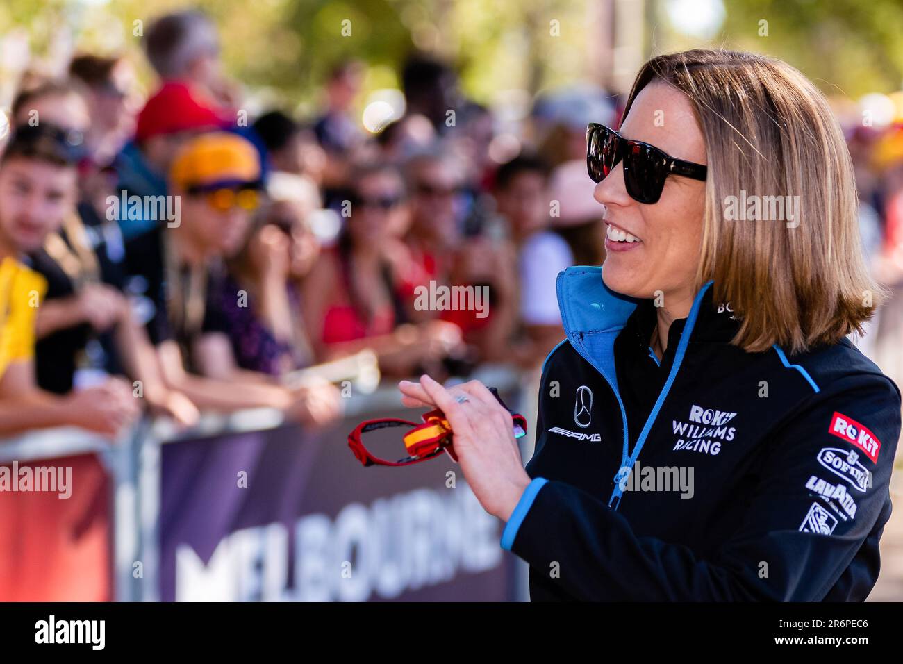 MELBOURNE, AUSTRALIA - MARCH 12: Williams Deputy Team Principal, Claire ...