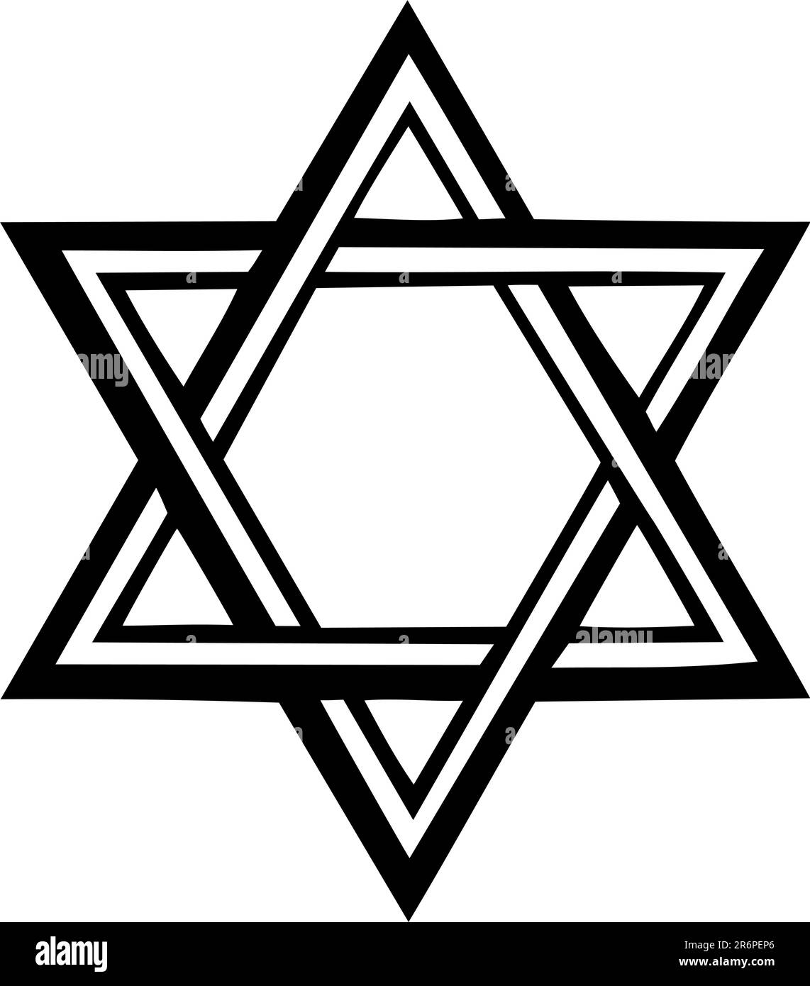 Star of david tattoo Black and White Stock Photos & Images - Alamy