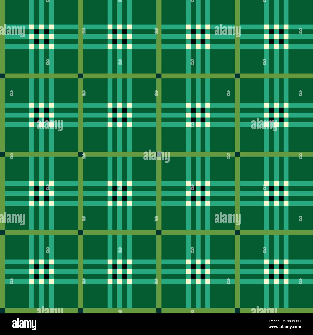 Classic green tartan fabric. Seamless pattern Stock Vector Image & Art ...
