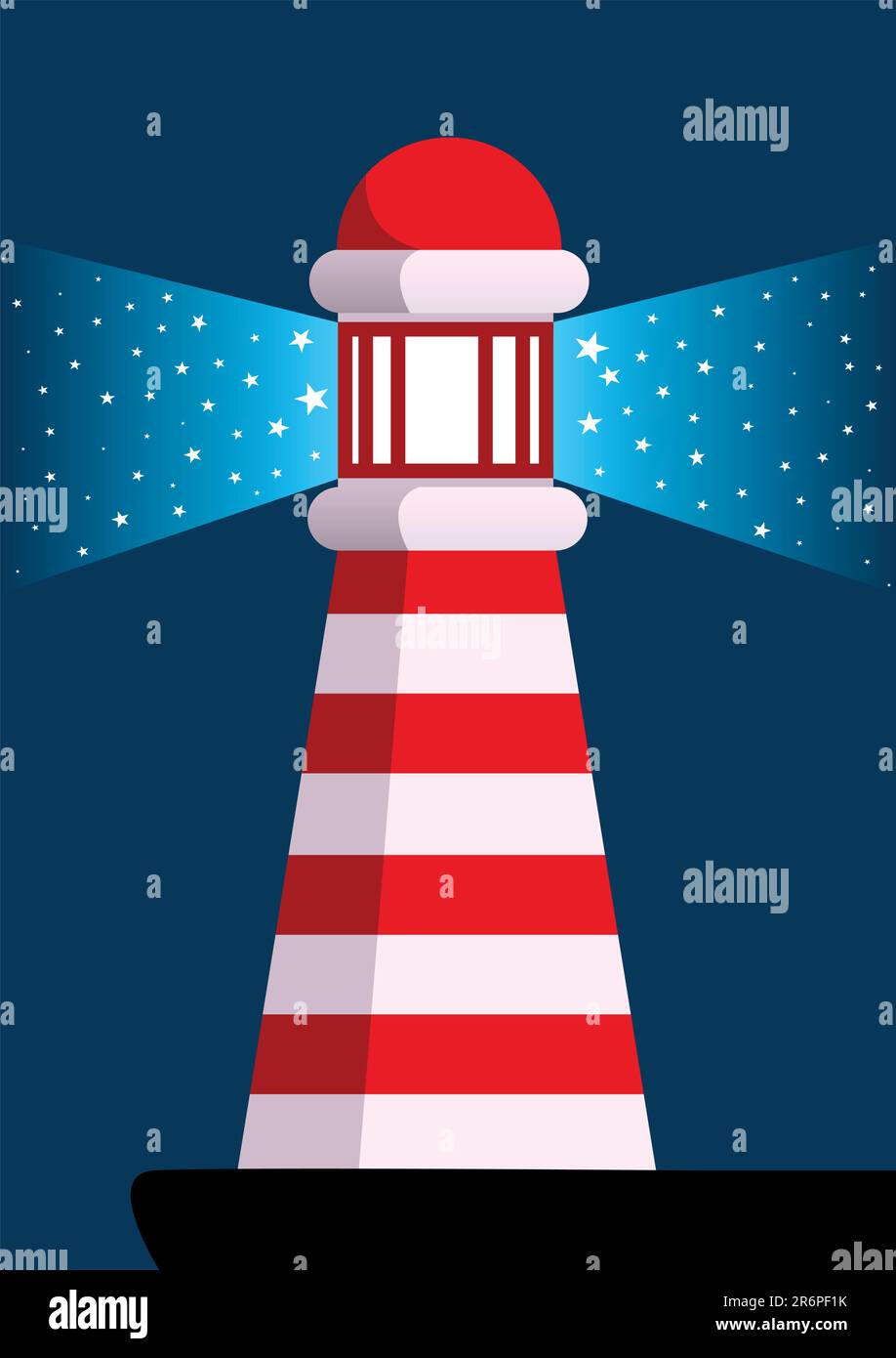 vector illustration of a lighthouse Stock Vector Image & Art - Alamy