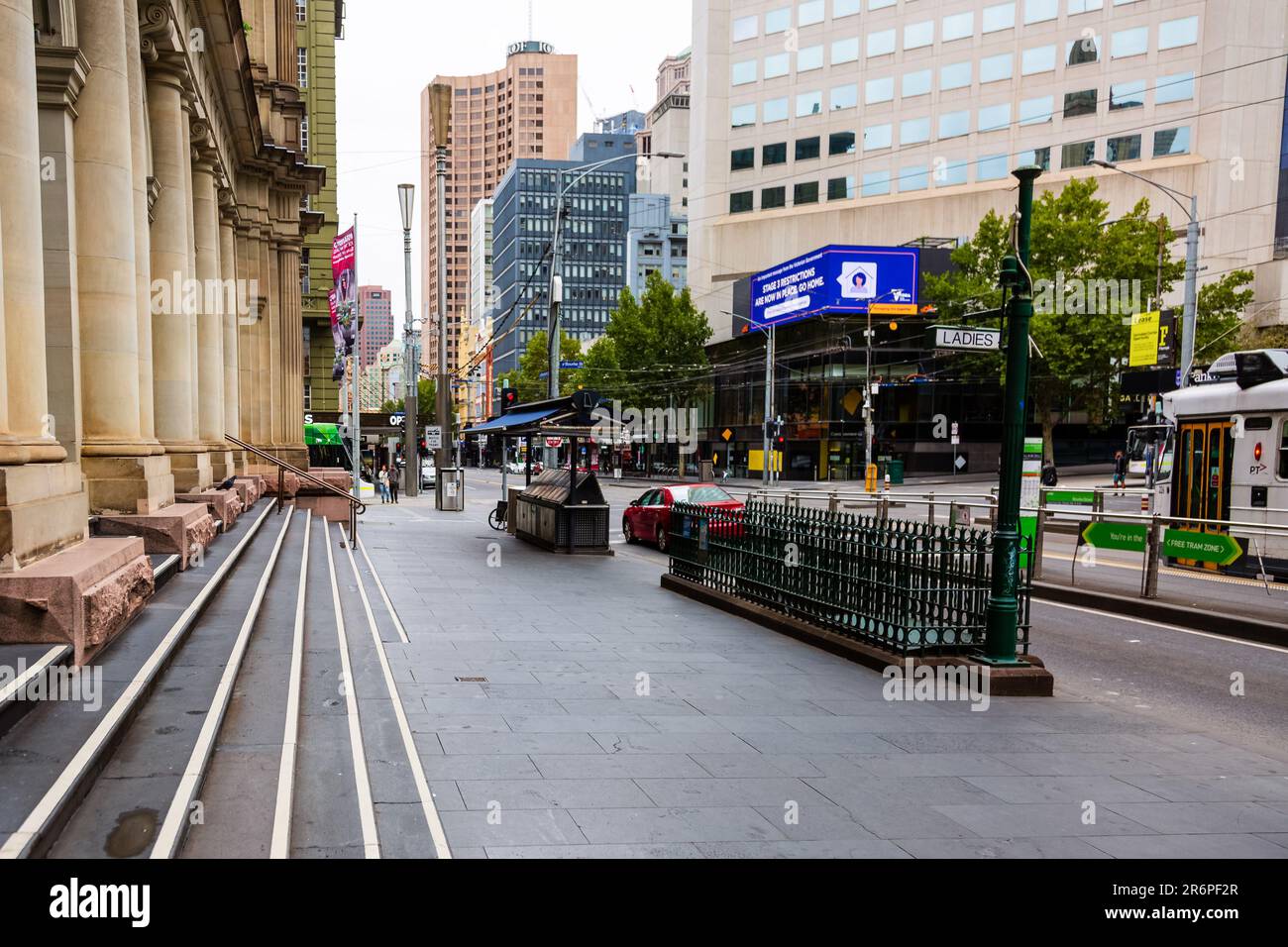 Elizabeth Street looking south during COVID 19 on 12 April, 2020 in ...