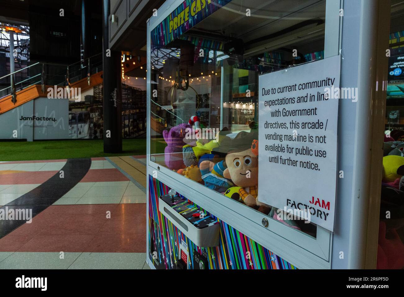 Vending Machnes in the Jam Factory, and across Melbourne are off limits ...