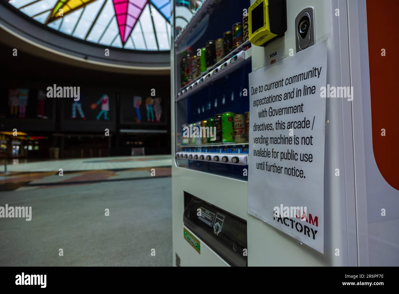 Vending Machnes in the Jam Factory, and across Melbourne are off limits ...