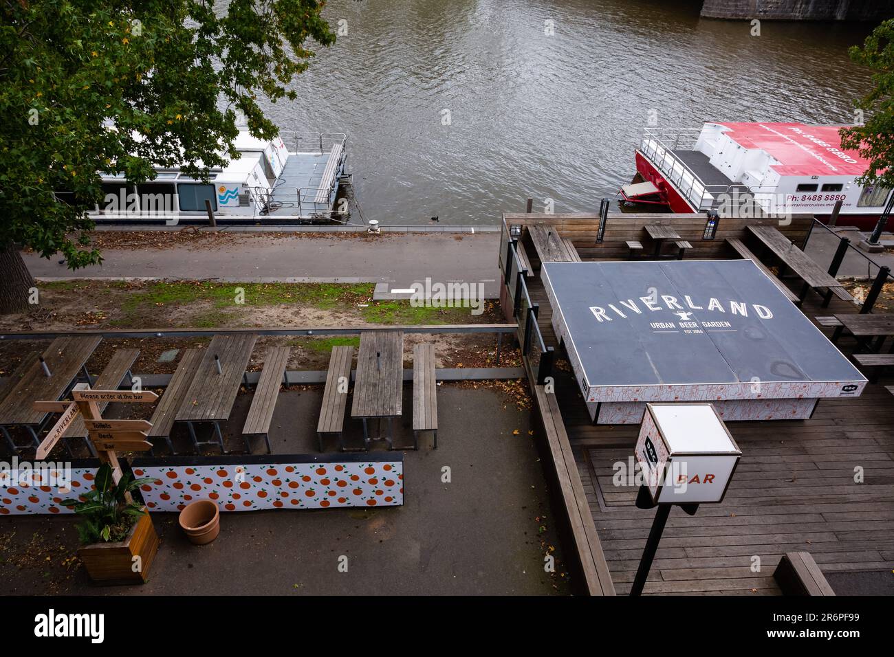 Normally teaming with cafe goers, Princess Walk is closed during COVID ...