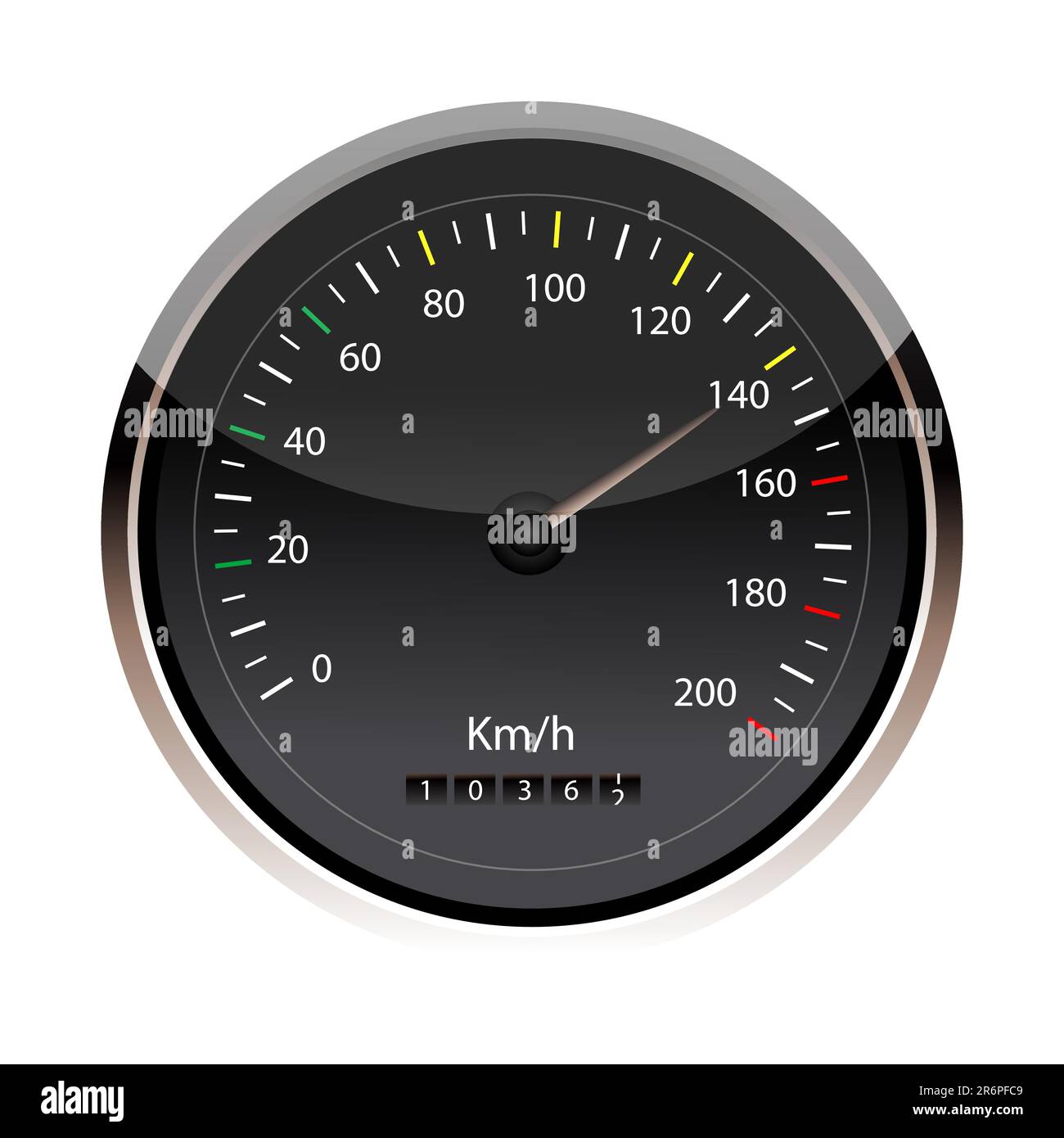 illustration of speedometer in an isolated background Stock Vector ...