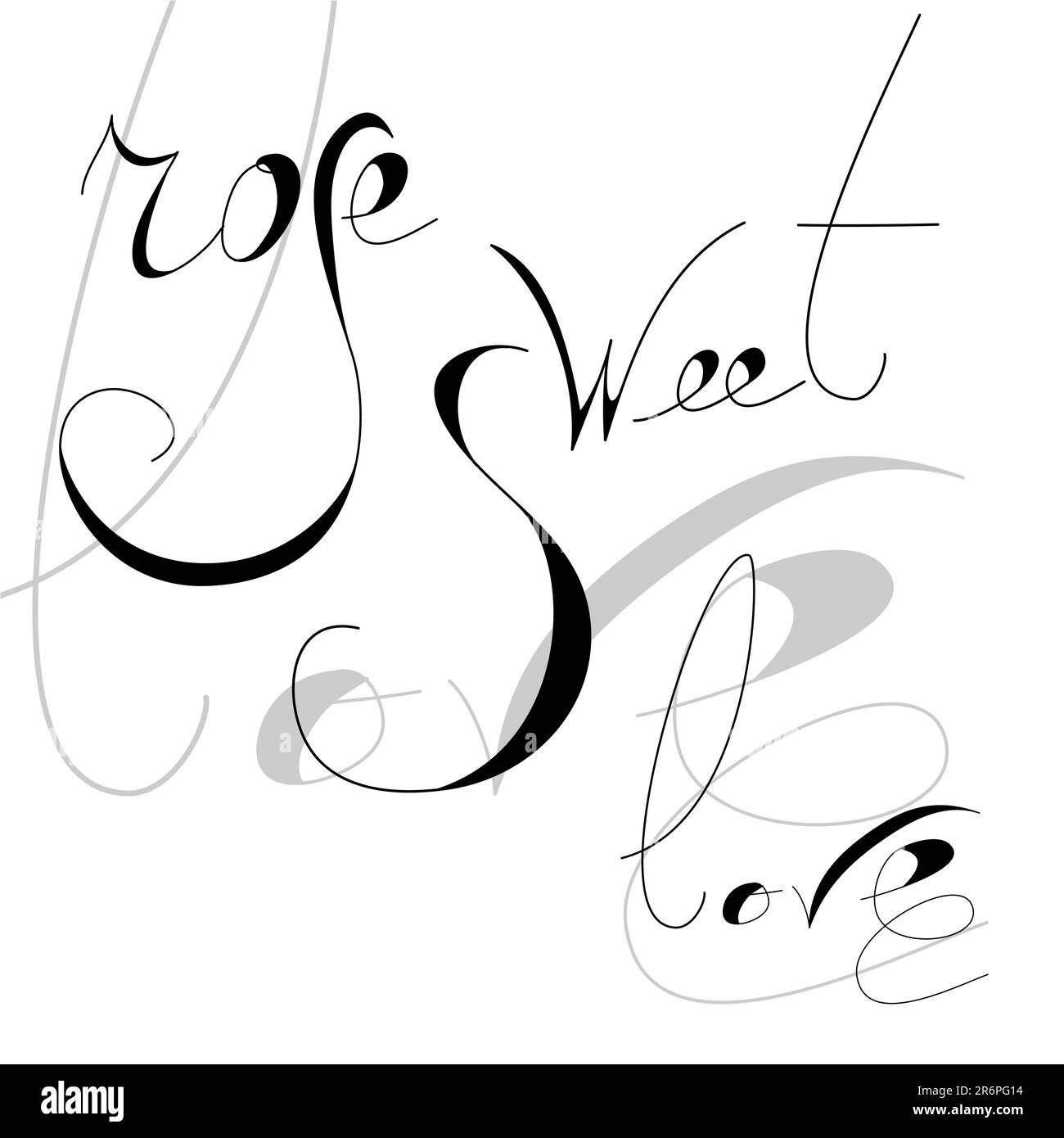 Love rose Stock Vector Images - Alamy