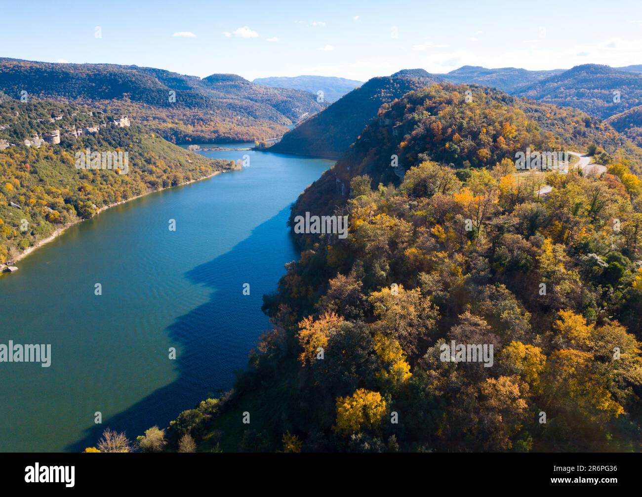Aerial view lush autumn wetland hi-res stock photography and images - Alamy