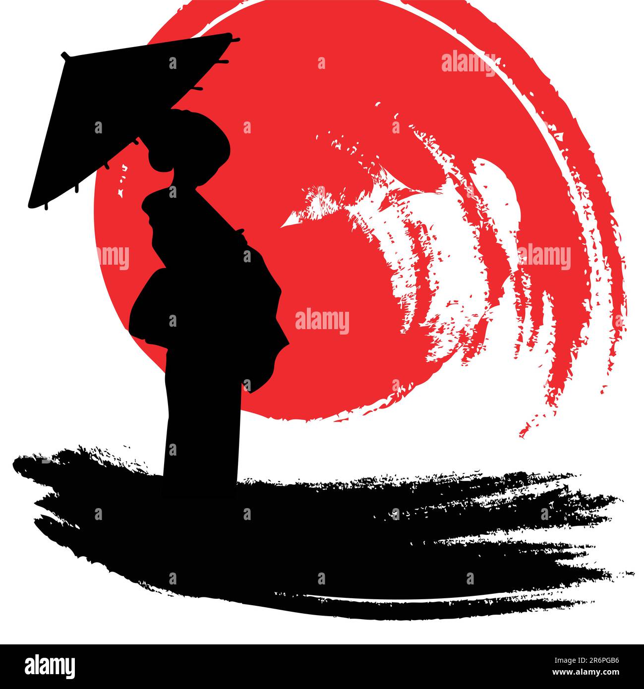 vector illustration of a geisha Stock Vector Image & Art - Alamy