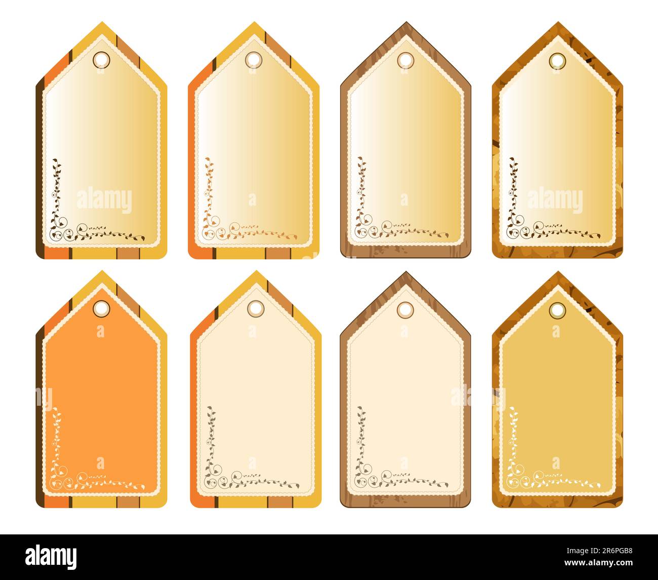 Pattern labels Cut Out Stock Images & Pictures - Alamy