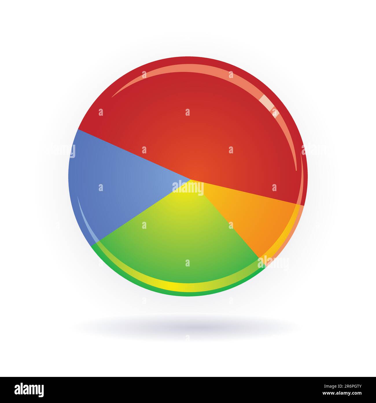 Pie diagram icon Stock Vector Images - Alamy