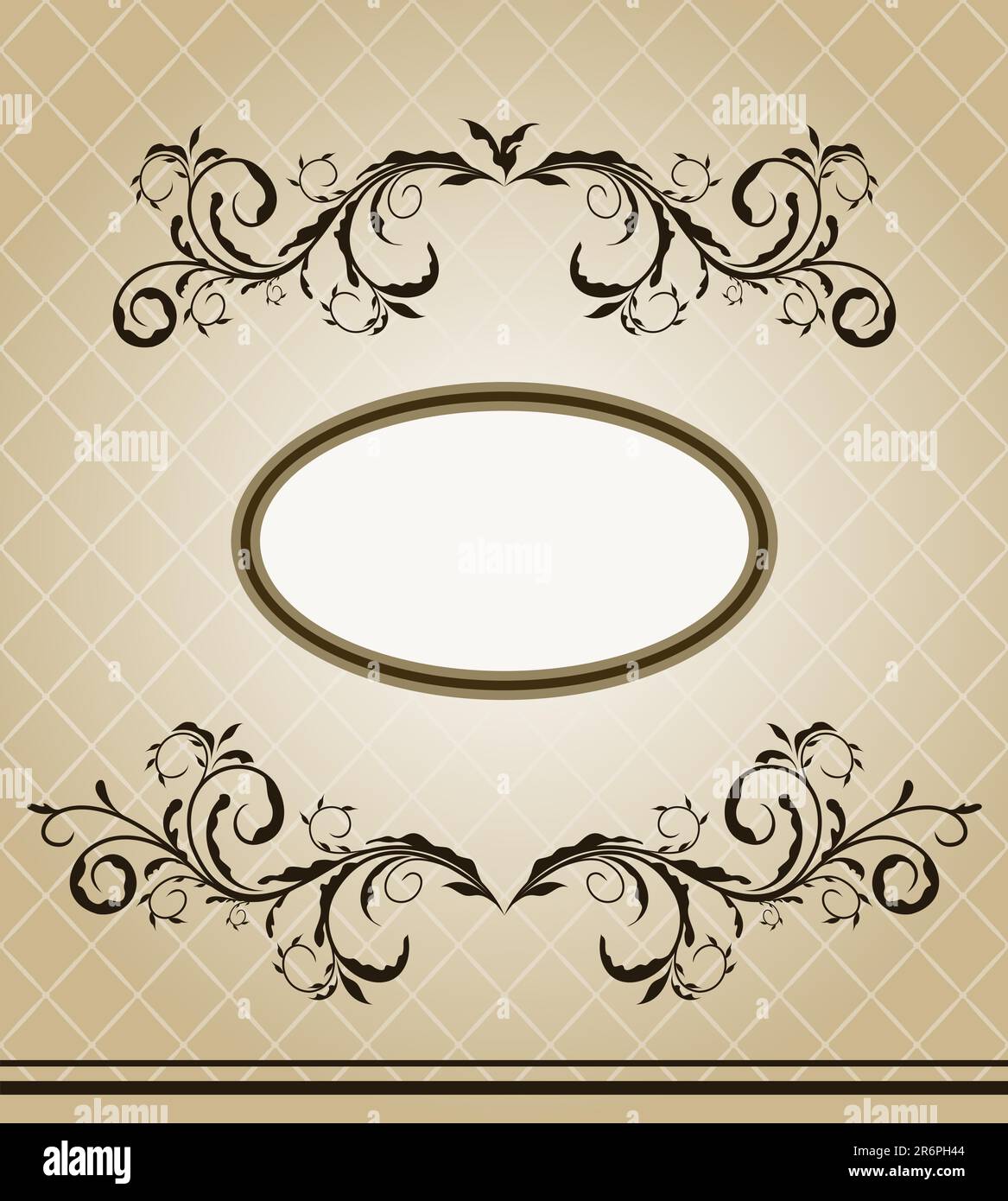 Vintage frame for design card. Vector Stock Vector Image & Art - Alamy