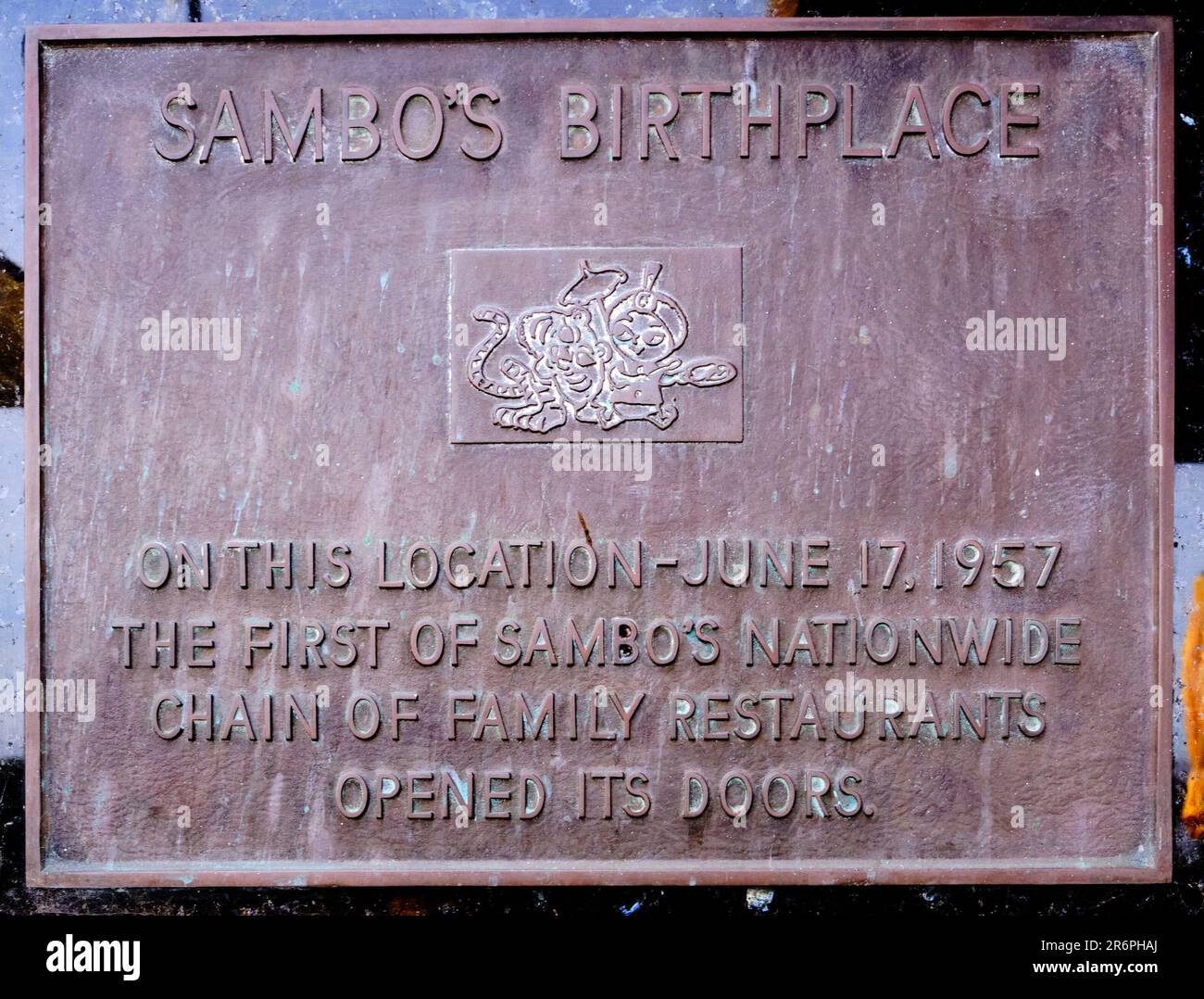 Santa Barbara, California, USA. 25th Mar, 2022. Plaque commemorating ...
