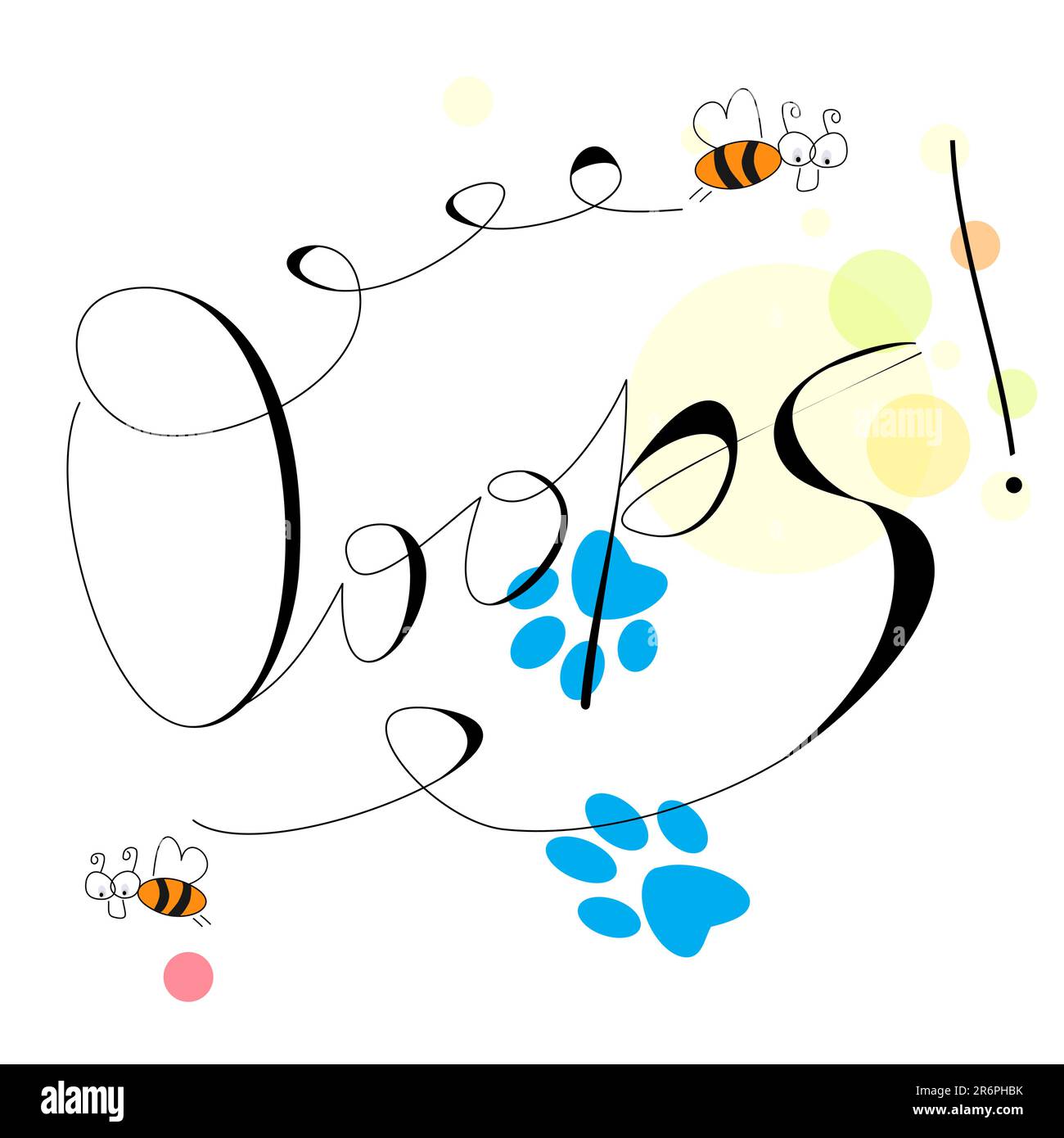 Warning inscription Stock Vector Images - Alamy